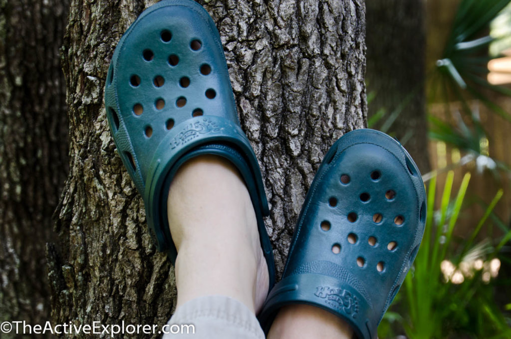 What’s in my pack: A pair of Holeys clogs | The Active Explorer